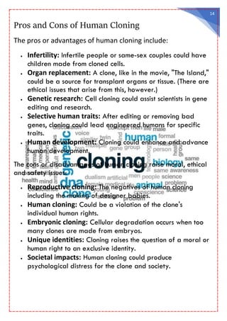 "Cloning 101" -Biology investigatory project (class 12) | PDF