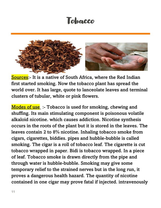 "Drug Addiction" BIOLOGY PROJECT..pdf | Illegal Drugs, Tobacco ...