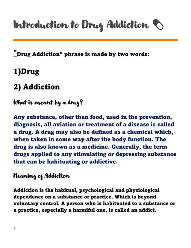 "Drug Addiction" BIOLOGY PROJECT..pdf | Illegal Drugs, Tobacco ...