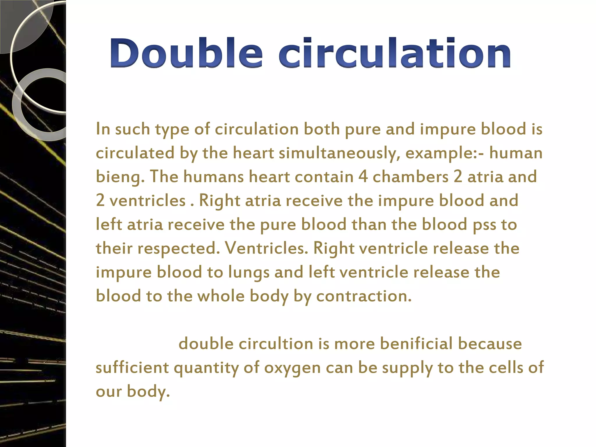 BLOOD CIRCULATION | PPTX
