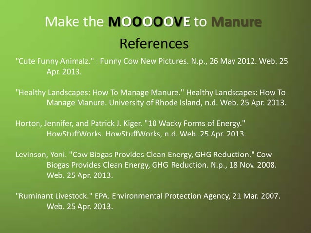 Josh Riddle's Biogas PSA | PPT