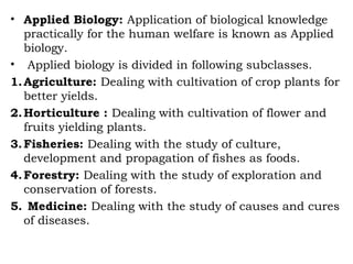 Biology and pharmaceutical sciences | PPT