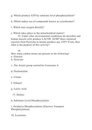 BIOLOGY Related Topics Cellular Metabolism WORKSHEET1. Is cel.docx