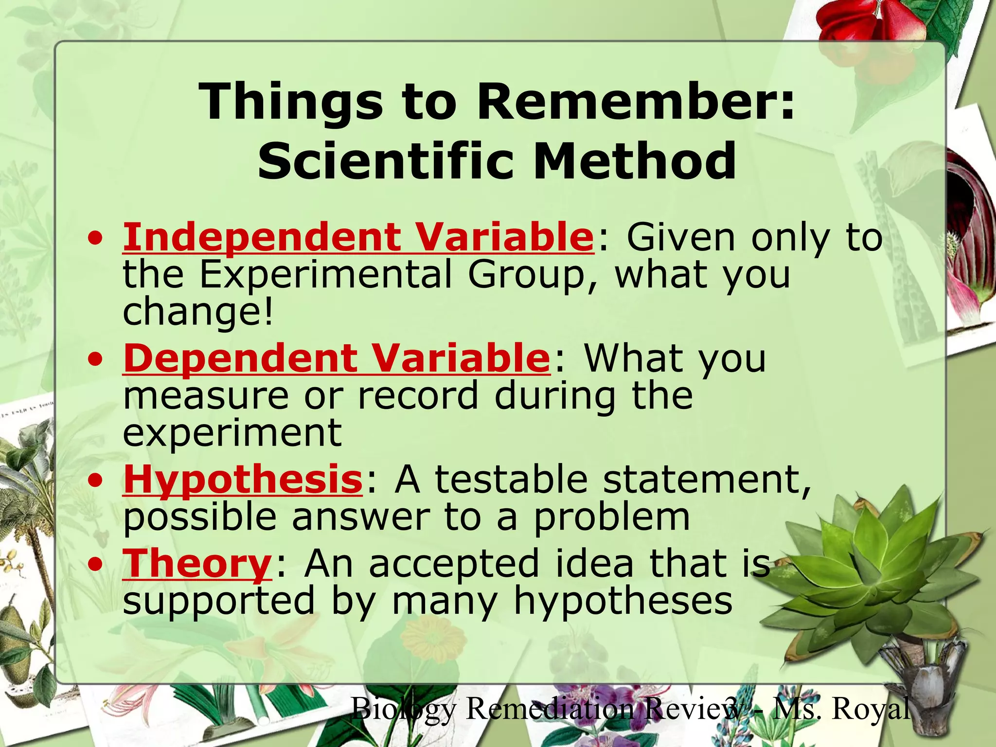 Biology remediation review | PPT