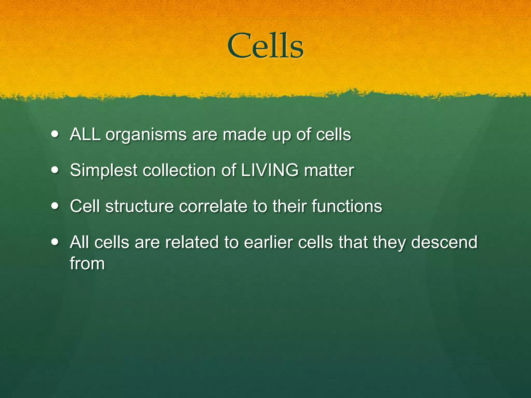 AS Level Biology - 2) Cell Structures | PPTX