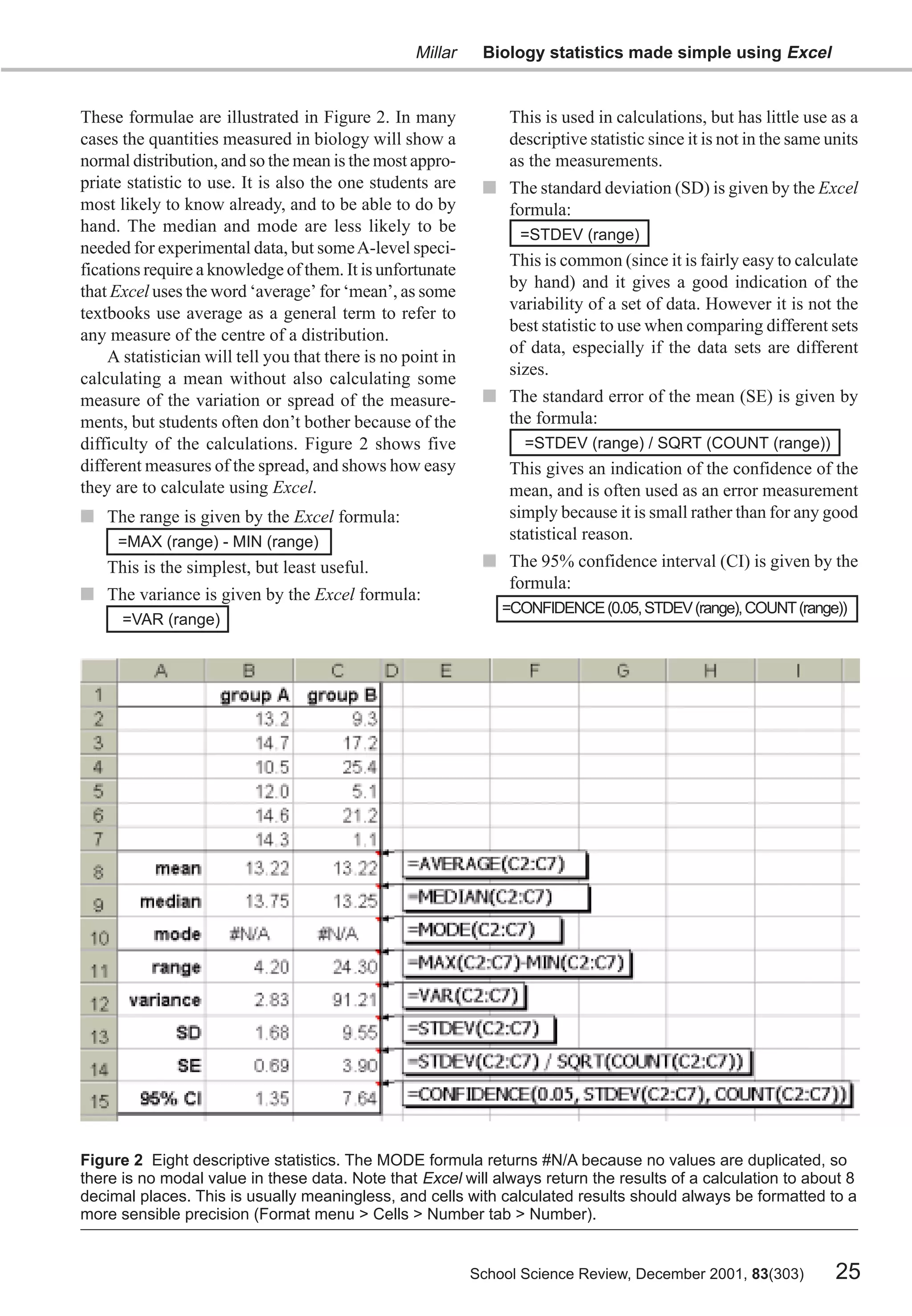 Biology statistics made_simple_using_excel | PDF