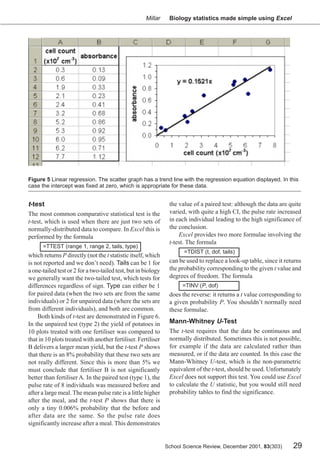 Biology statistics made_simple_using_excel | PDF