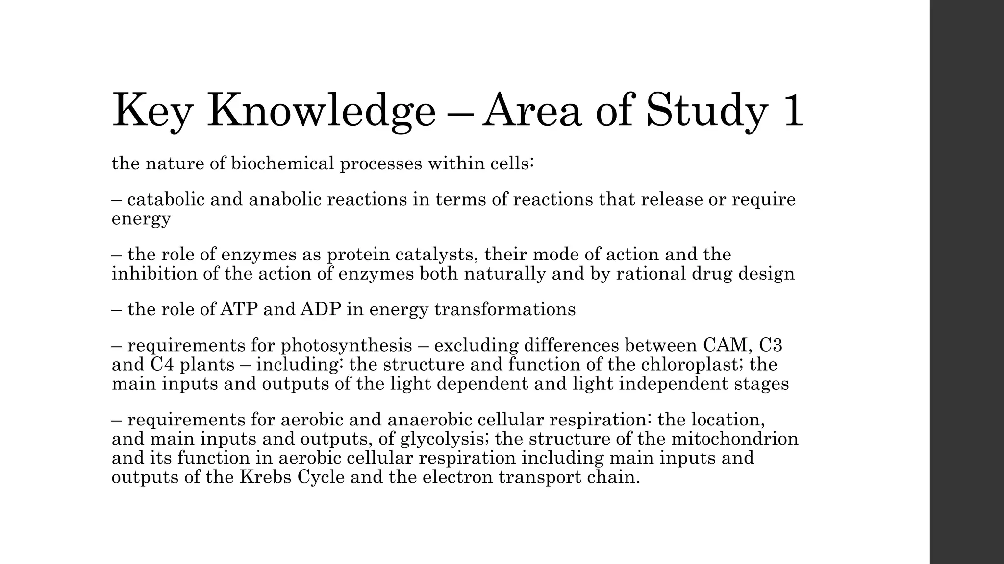 Biology study design – key knowledge and skills | PPT