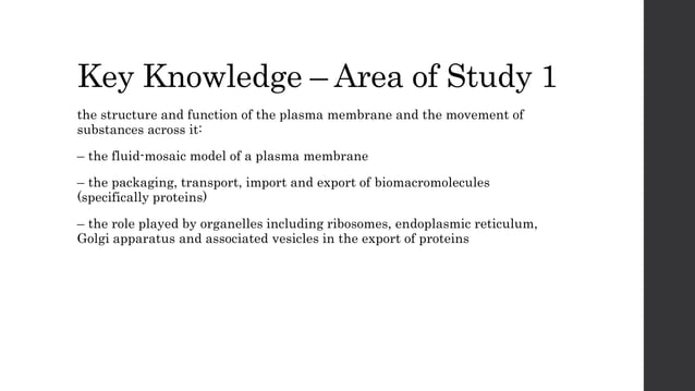 Biology study design – key knowledge and skills | PPT