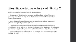 Biology study design – key knowledge and skills | PPT