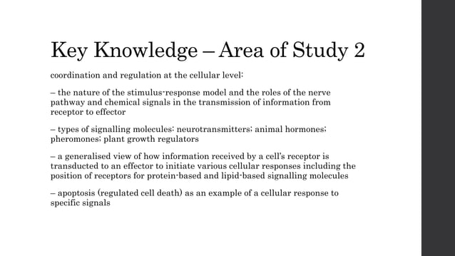 Biology study design – key knowledge and skills | PPT