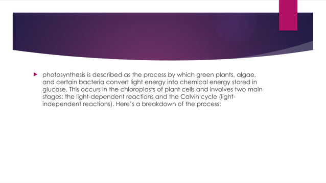 biology photosynthesis.pptx free download | PPTX | Chemistry | Science
