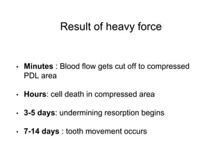 Biology tooth movement.pptx | Dental Health | Diseases and Conditions
