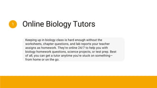 Biology tutor singapore | PDF | Education