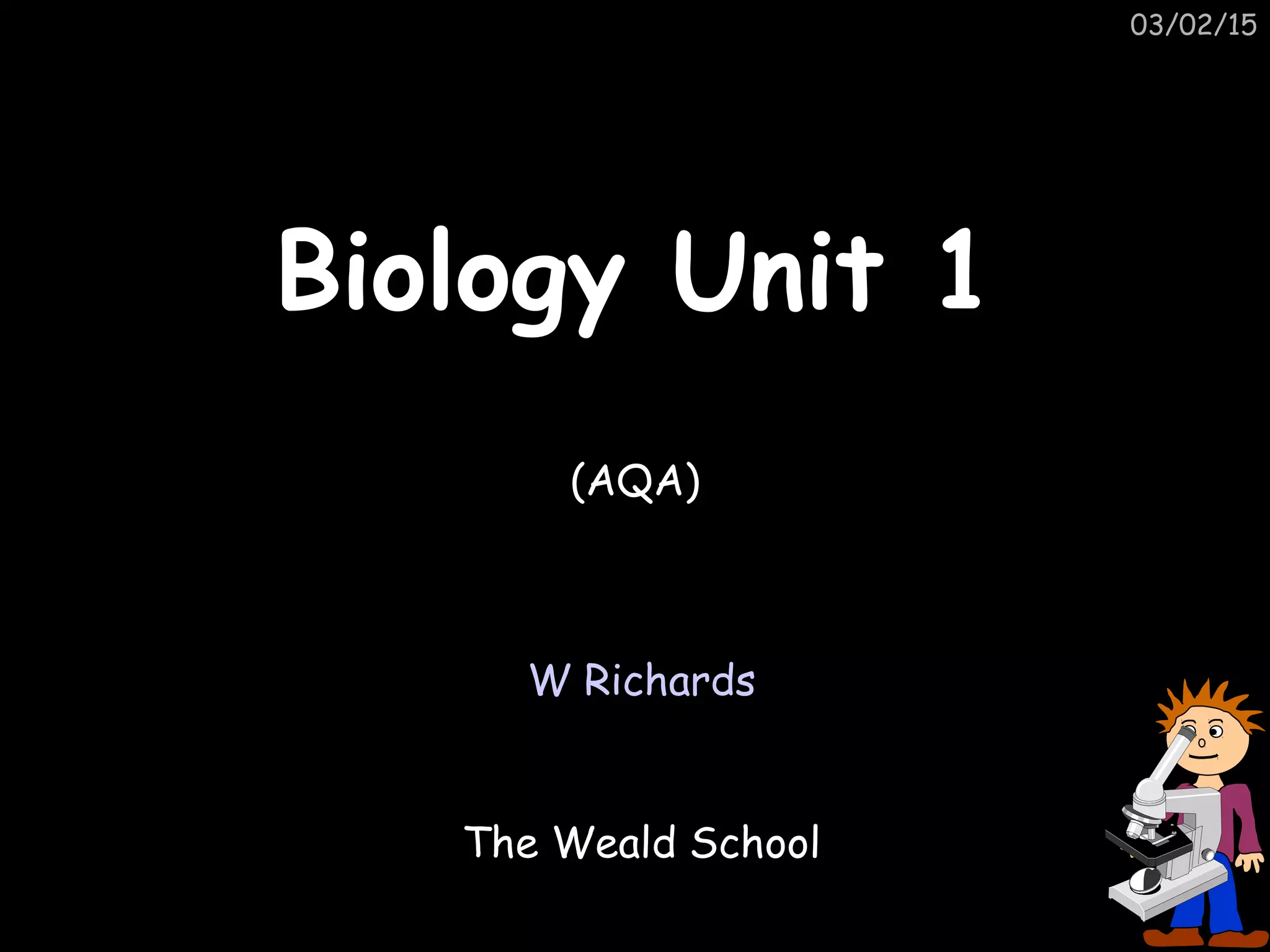 AQA Biology unit 1 | PPT