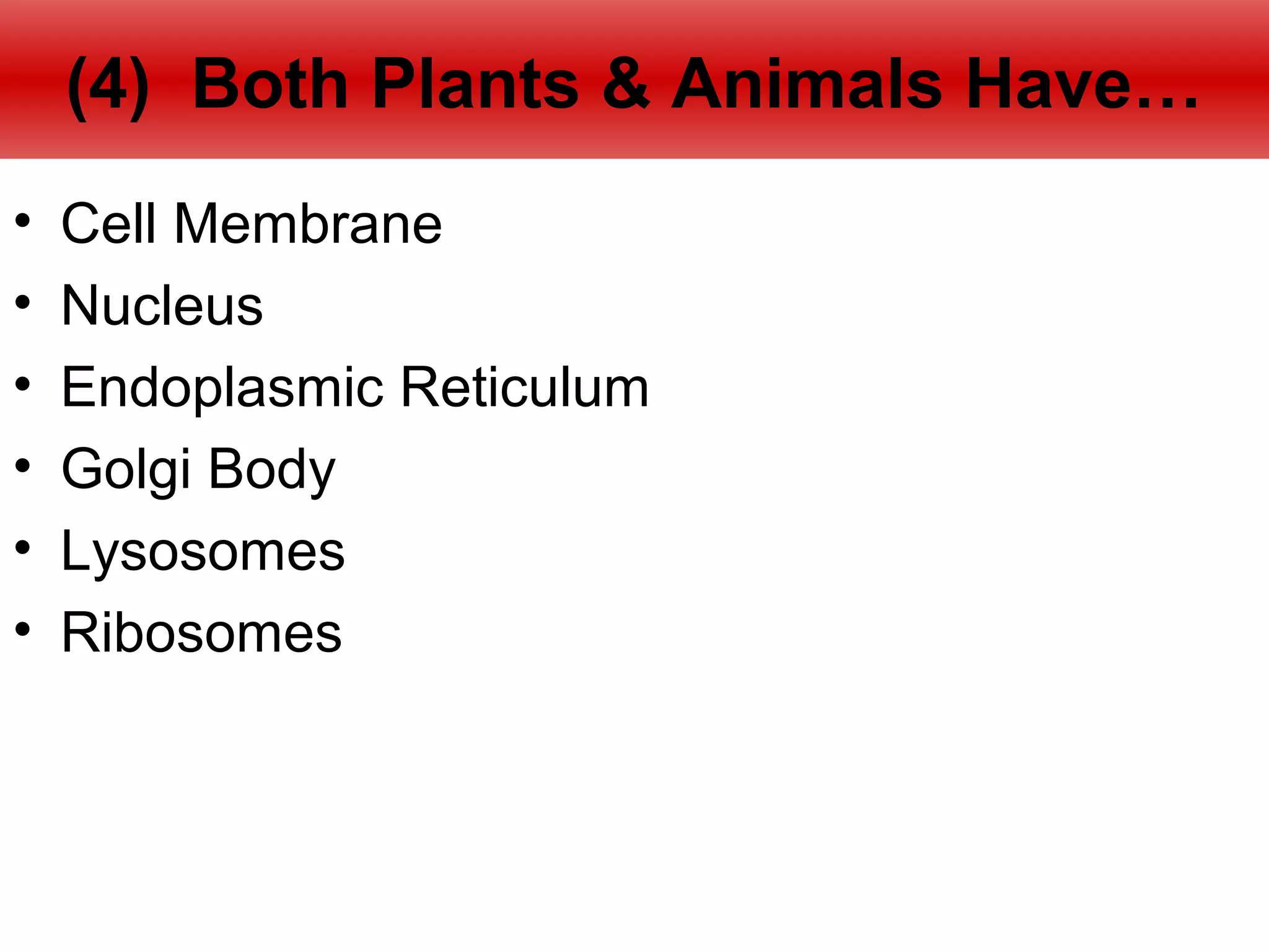 Biology unit 2 cells plant and animal cell notes | PPT | Biological ...