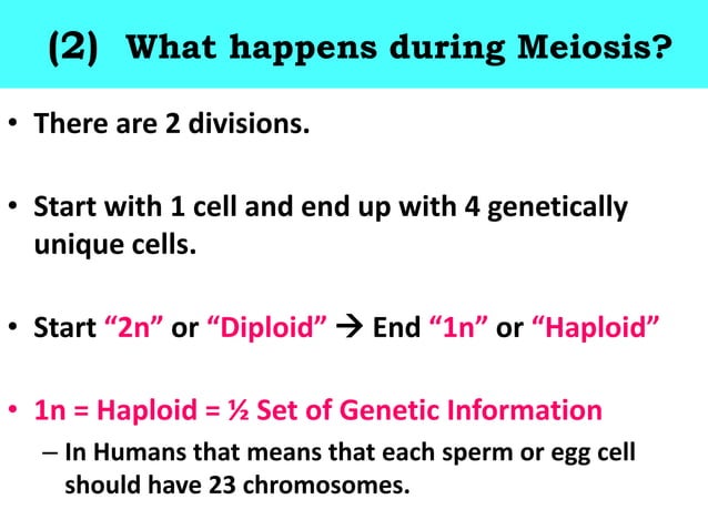 Biology unit 4 cell division meiosis notes | PPTX