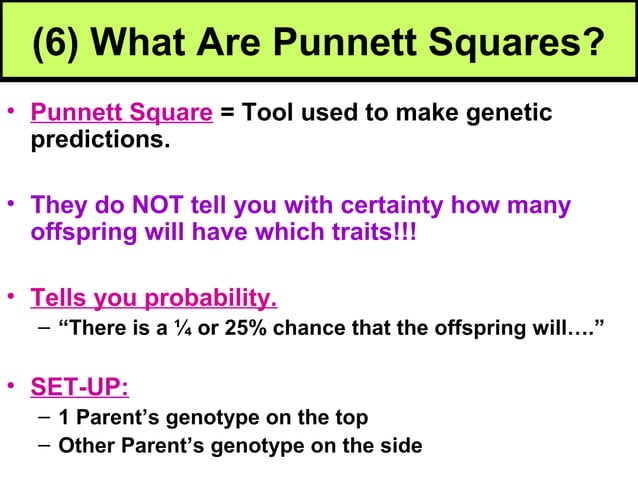 Biology Unit 5 Notes: Mendelian Genetics | PPT