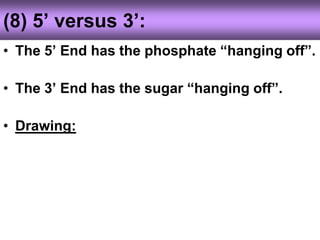 Biology unit 6 dna rna protein synthesis dna structure notes | PPT