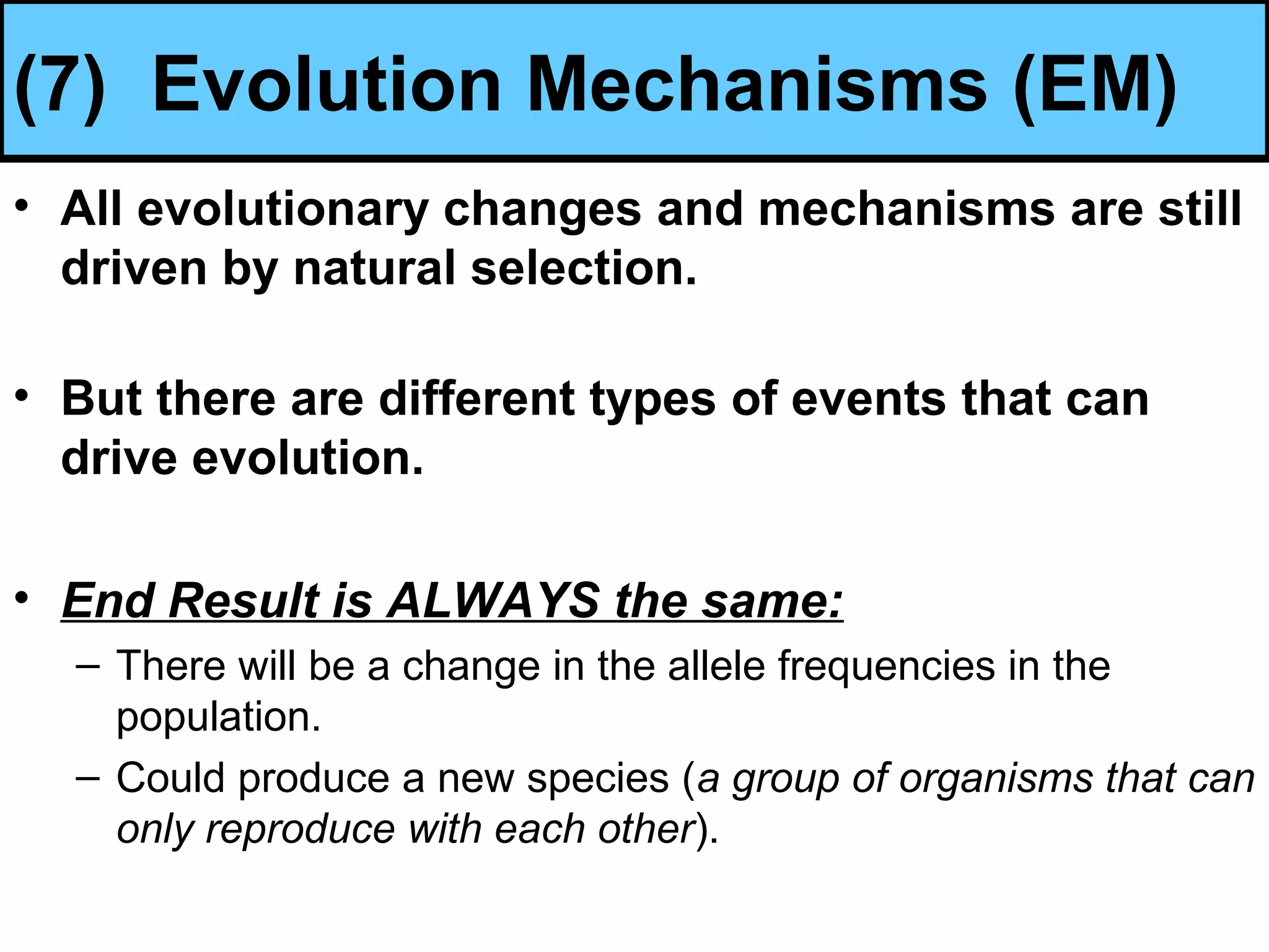 Biology Unit 7 Notes: Evolution & Natural Selection | PPT
