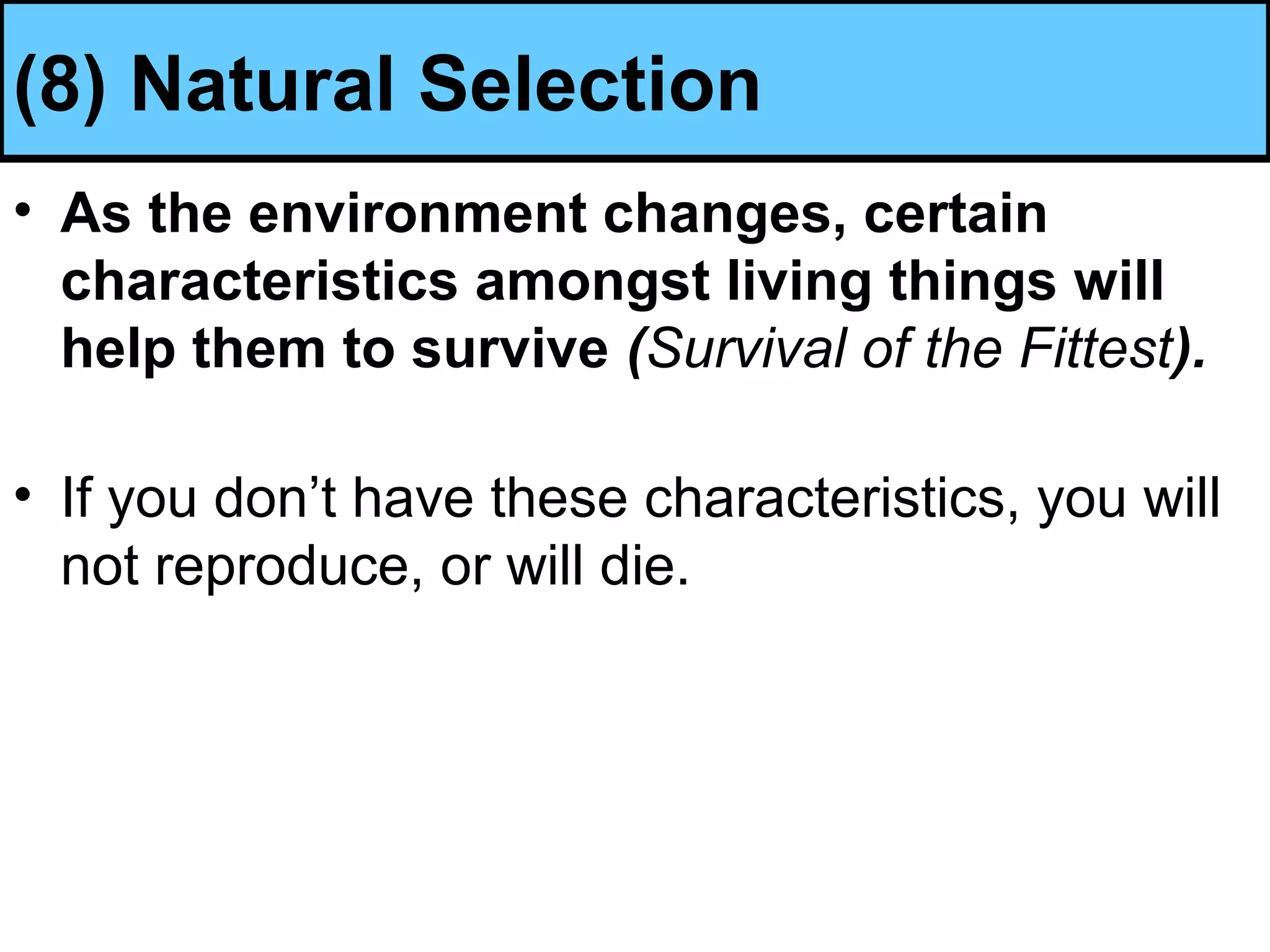 Biology Unit 7 Notes: Evolution & Natural Selection | PPT