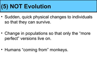 Biology Unit 7 Notes: Evolution & Natural Selection | PPT