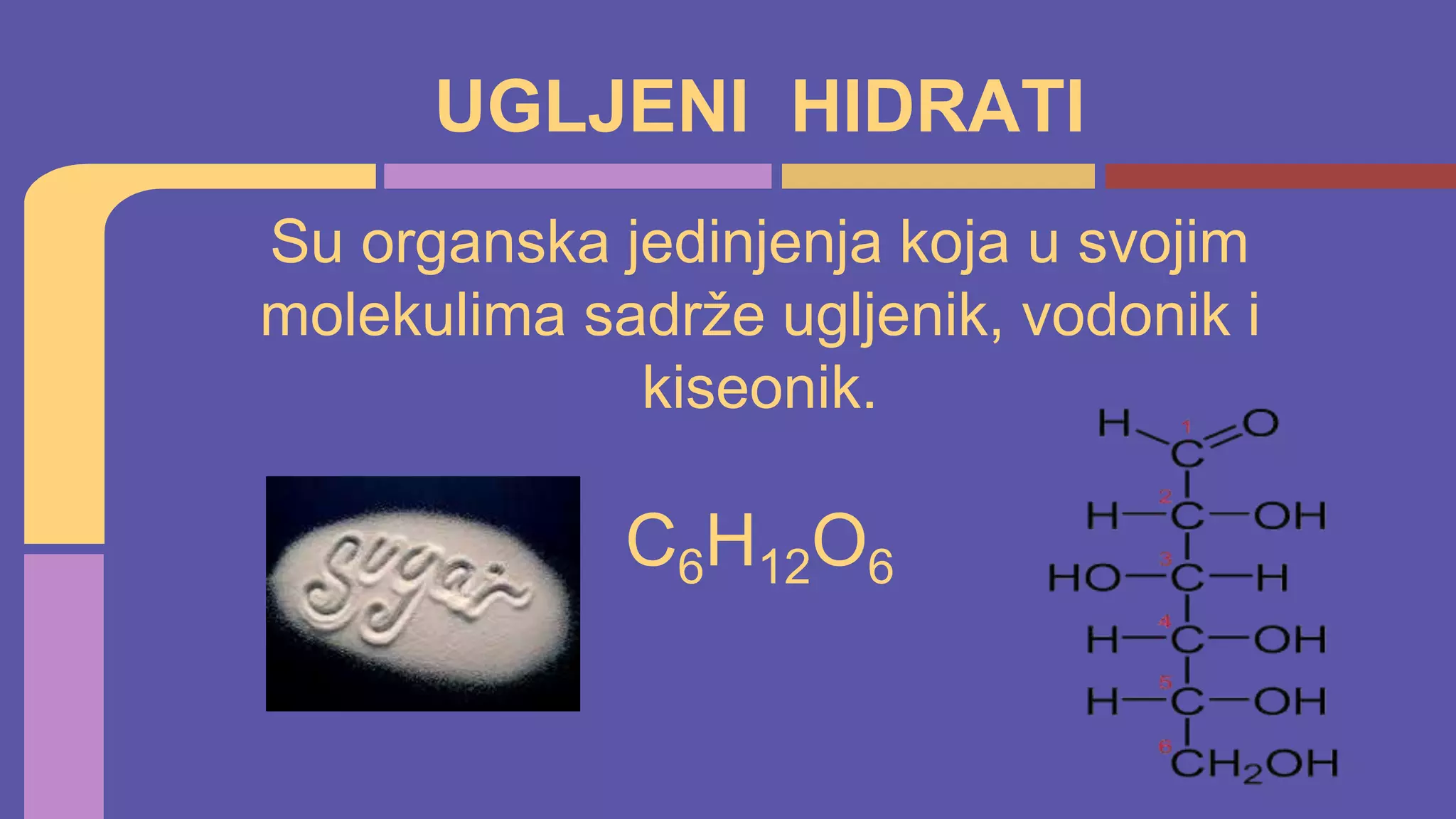 Biološki važna organska jedinjenja ugljeni hidrati | PPTX