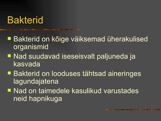 Bioloogia esitlus | PPT