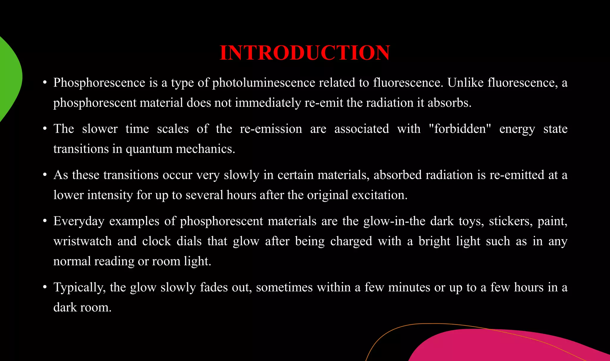 Bioluminescence,fluorescence and phosphorescence | PPTX | Chemistry | Science