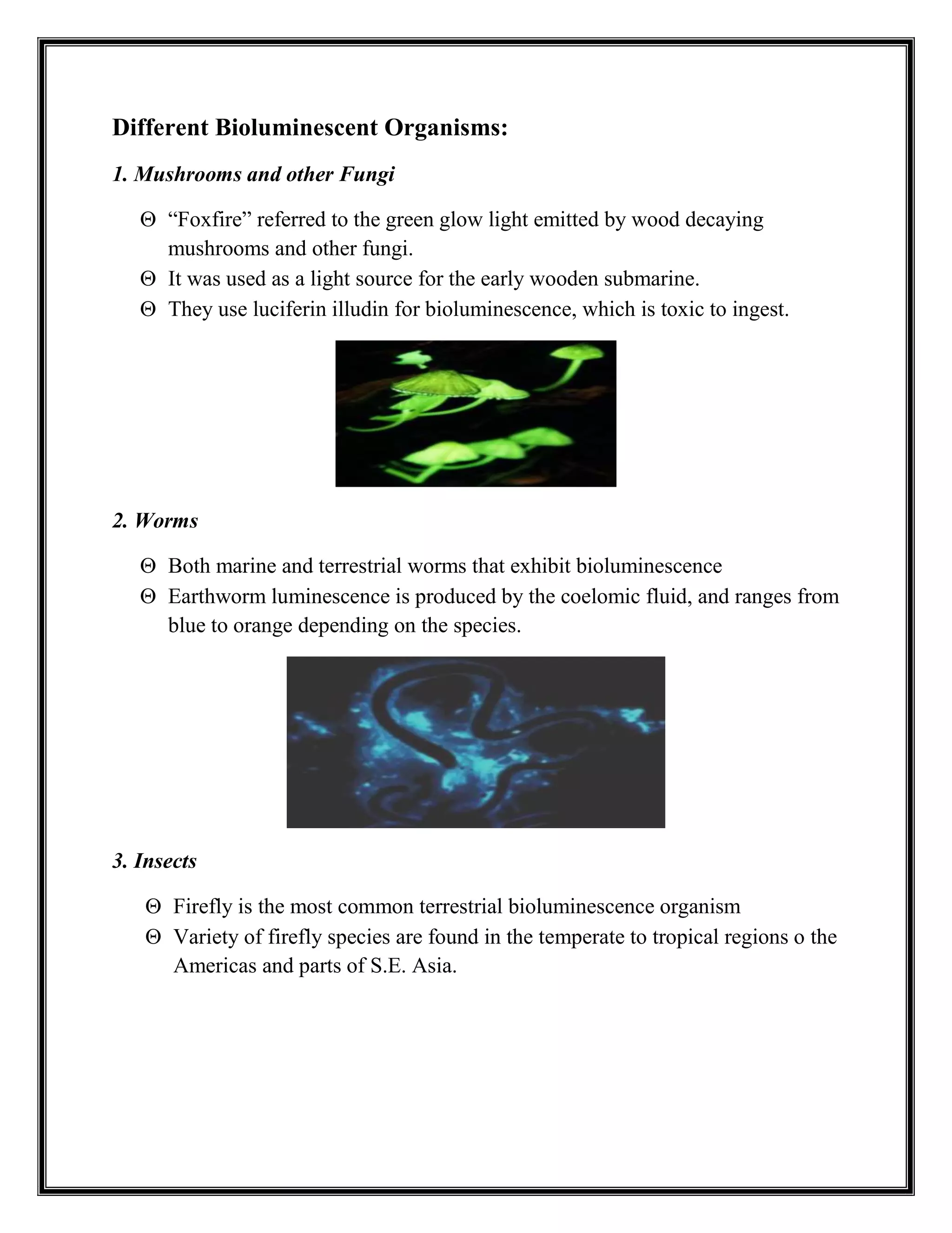 Bioluminescence ppt | PDF