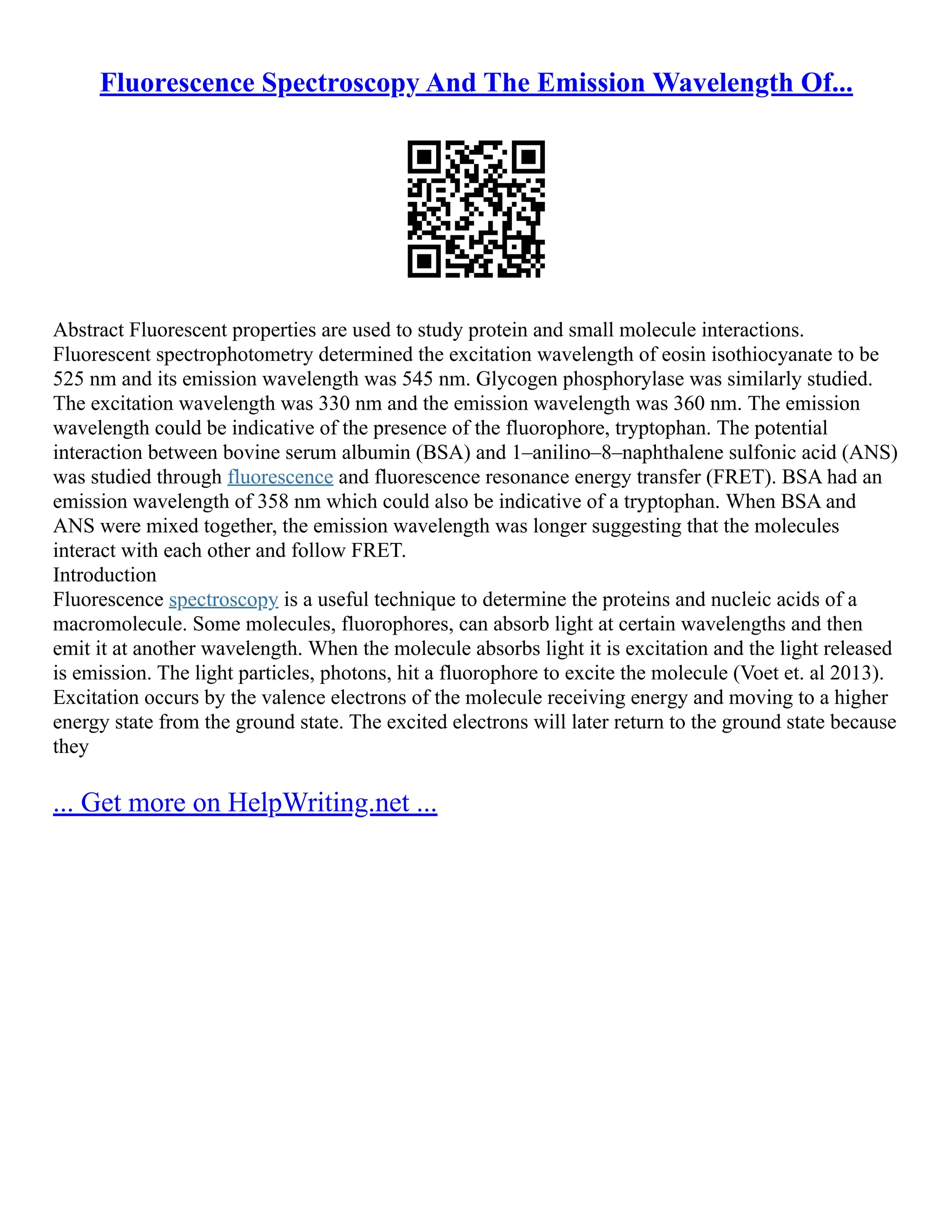 Bioluminescence Vs Fluorescence | PDF