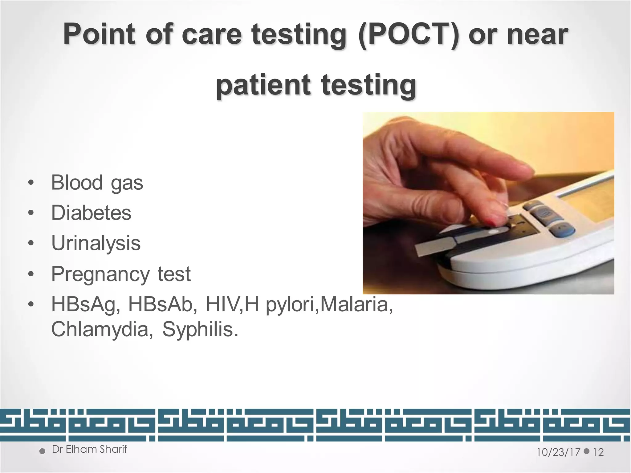 Unit 1: Biochemical tests in clinical medicine & Clinical Utility | PDF