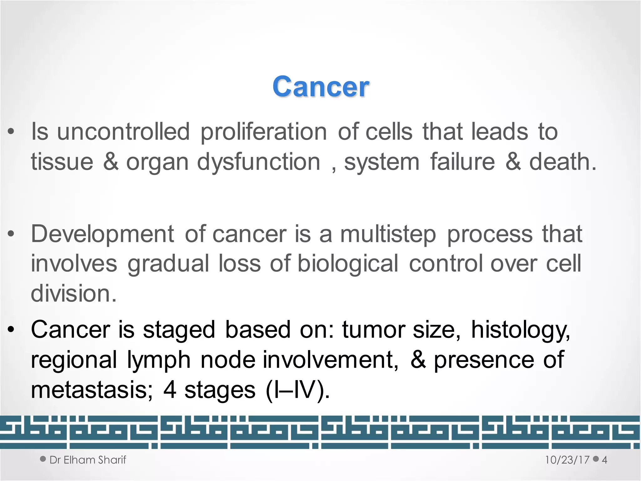 Unit 3: Cancer & Tumor Markers | PDF