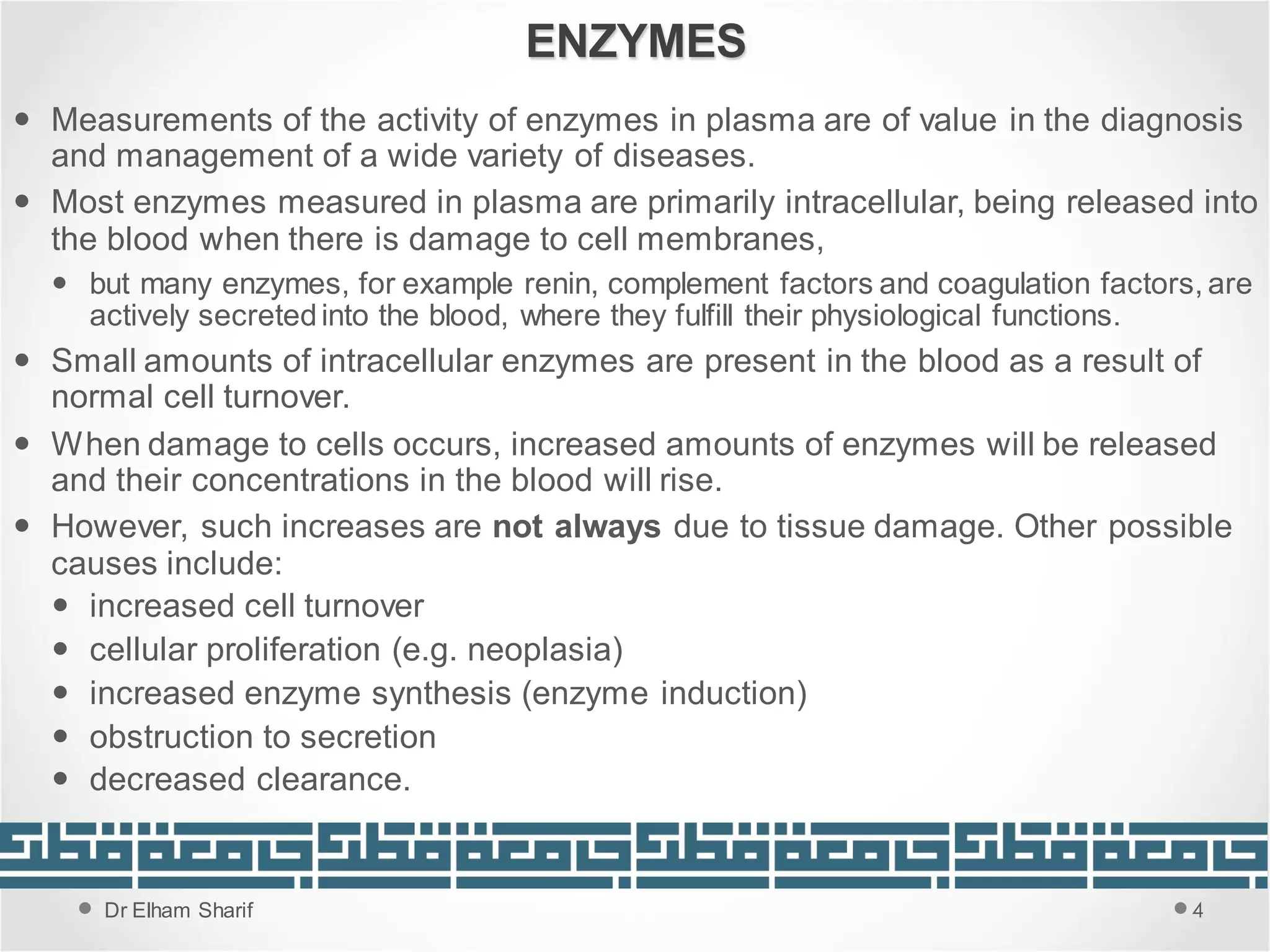 Unit 4: Plasma Enzyme tests in diagnosis | PDF