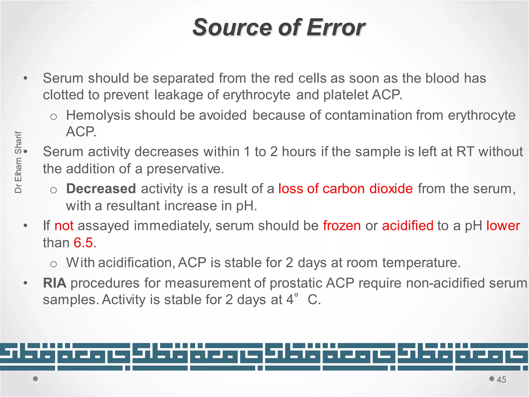 Unit 4: Plasma Enzyme tests in diagnosis | PDF