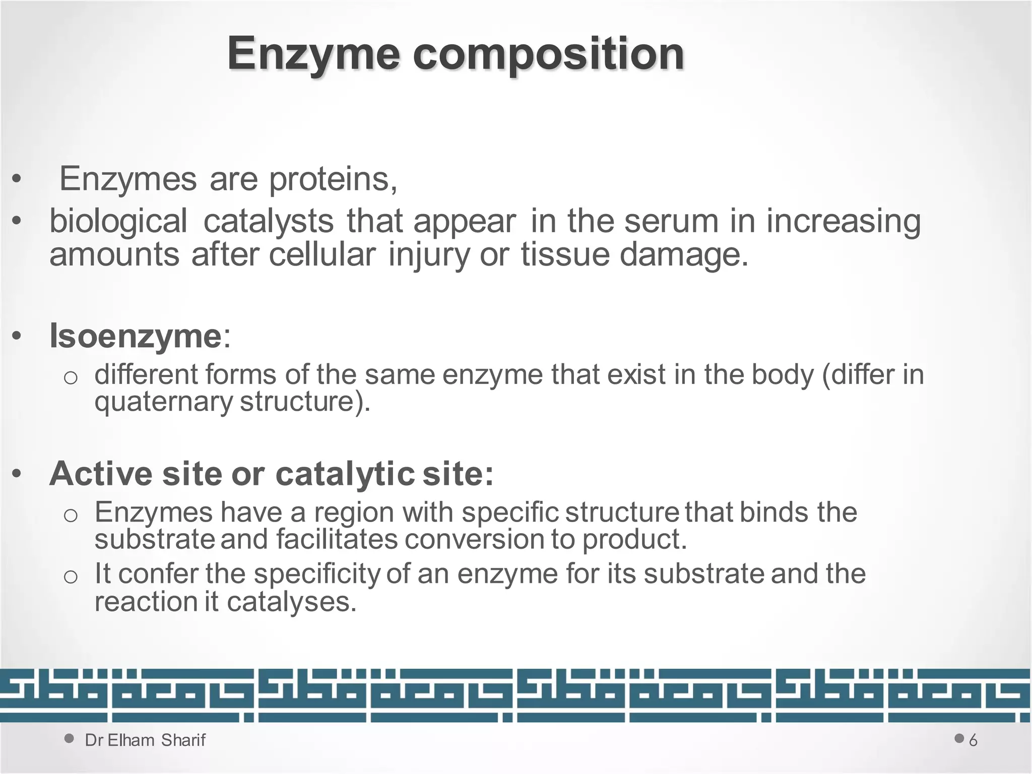 Unit 4: Plasma Enzyme tests in diagnosis | PDF