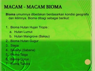 Bioma | PPTX