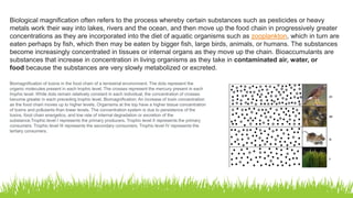 Biomagnification | PPTX
