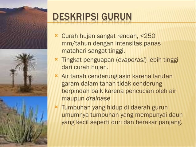 Bioma gurun-ekologi tumbuhan | PPT