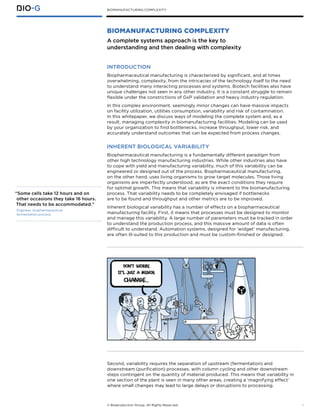 Biomanufacturing complexity | PDF