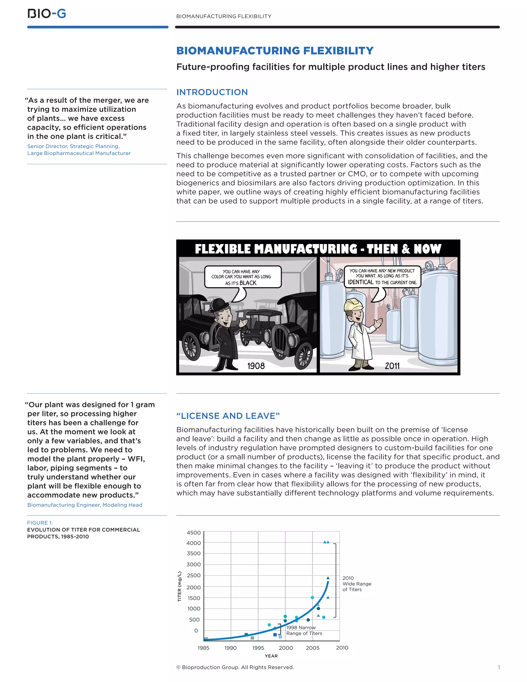 Biomanufacturing flexibility | PDF