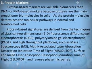 Biomarker in cancer | PPTX