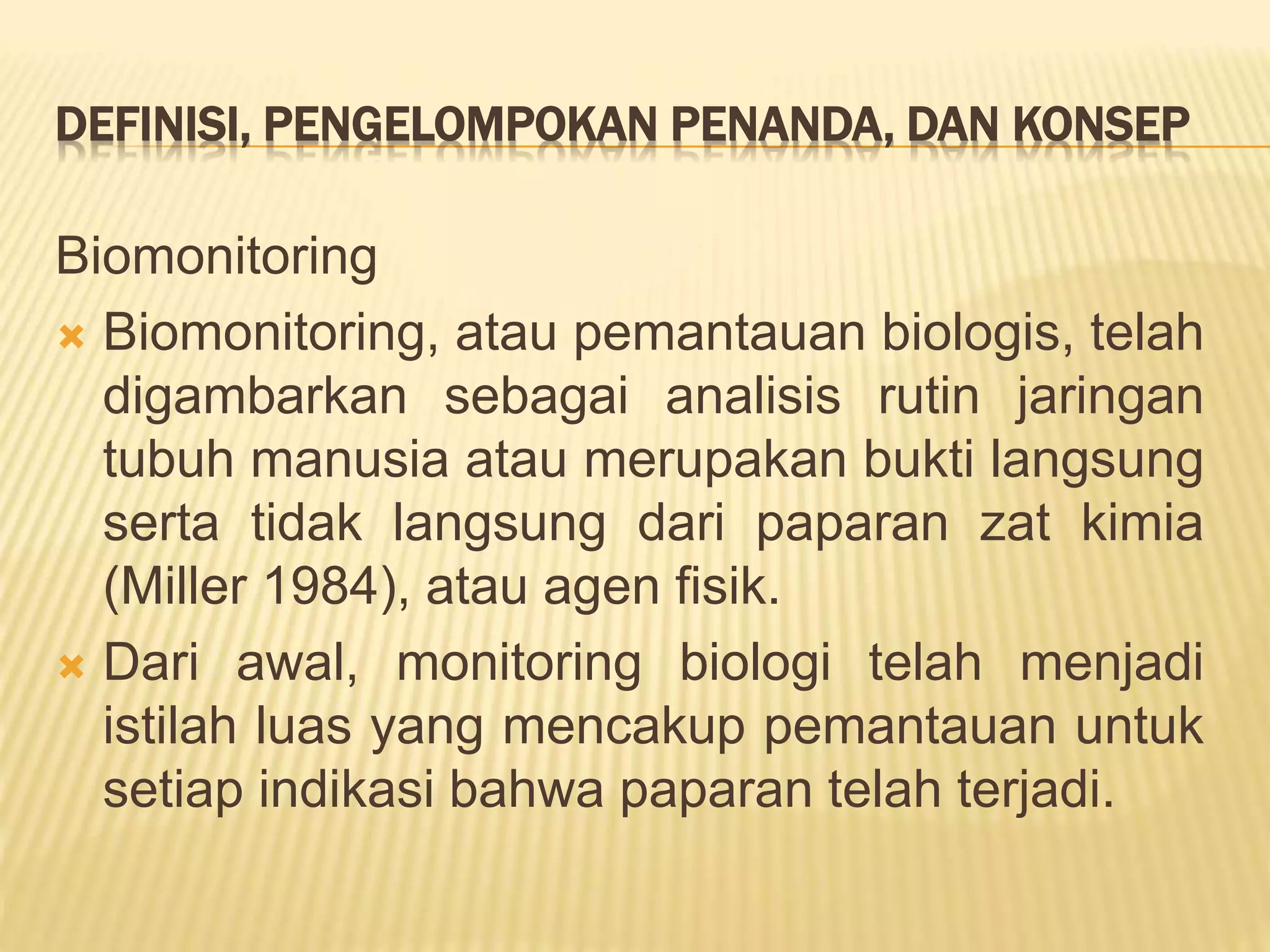 Biomarker dalam epidemiologi lingkungan | PPTX