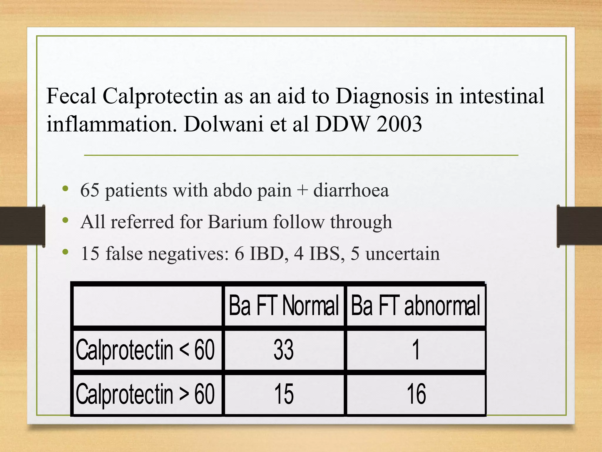 Biomarker for inflammatory bowel disease(IBD) | PPT