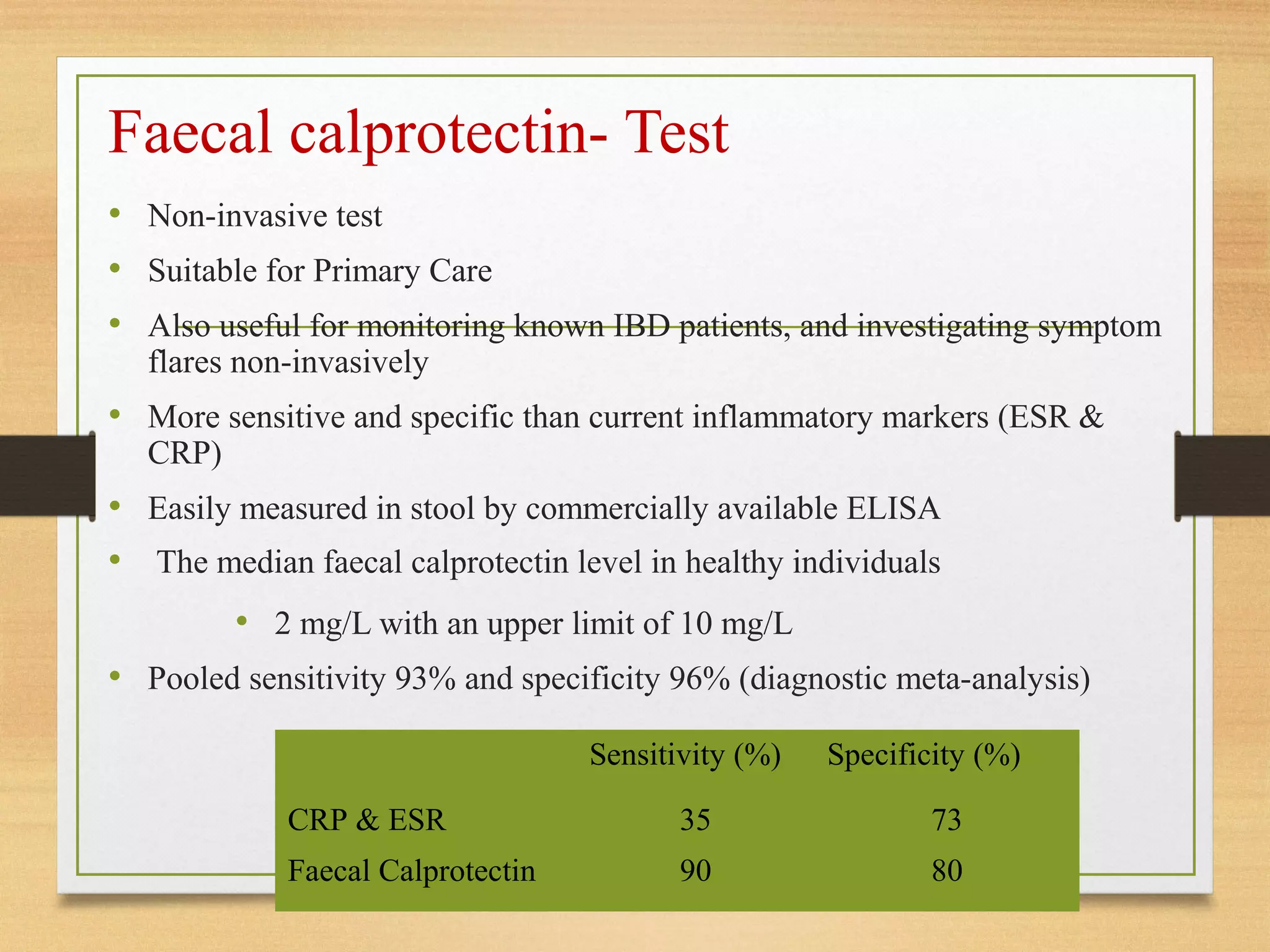 Biomarker for inflammatory bowel disease(IBD) | PPT