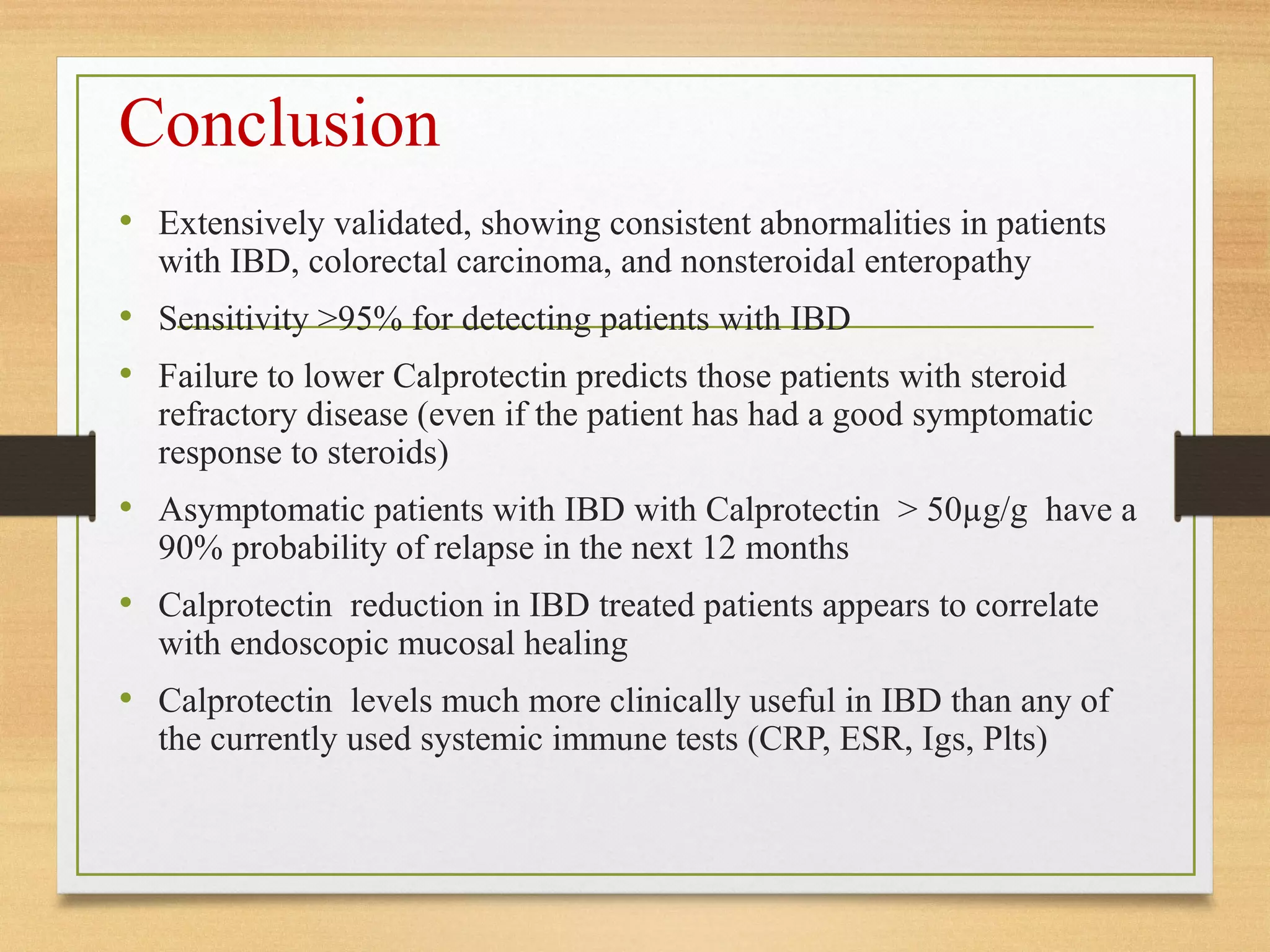 Biomarker for inflammatory bowel disease(IBD) | PPT