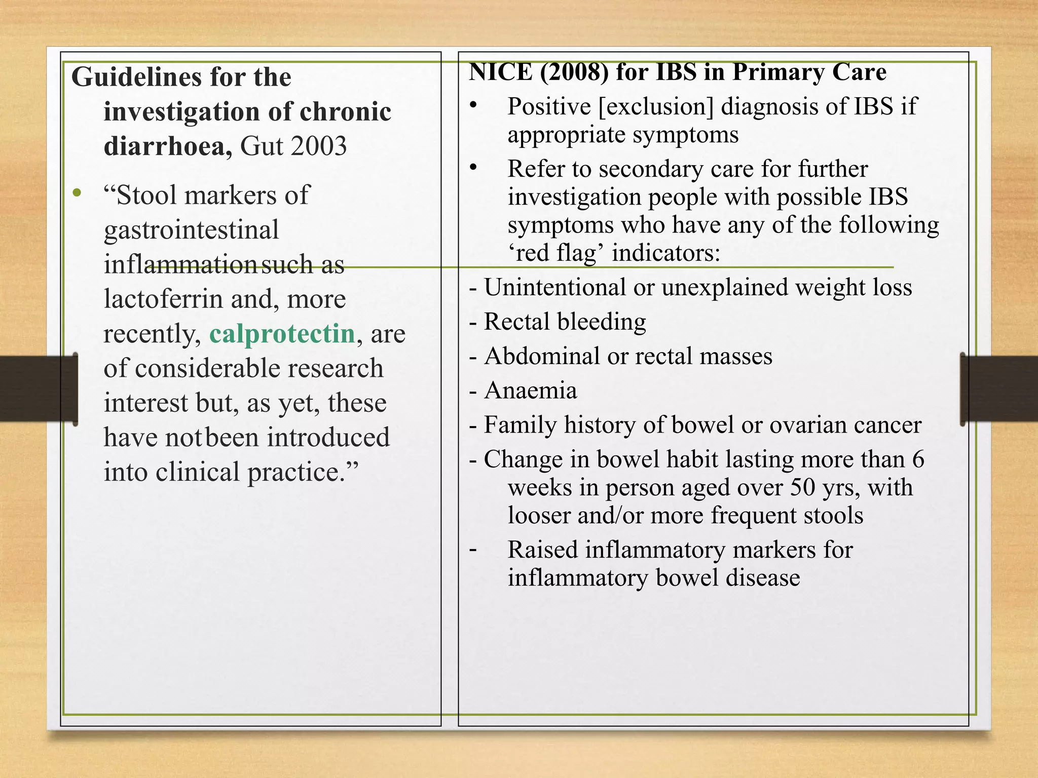 Biomarker for inflammatory bowel disease(IBD) | PPT