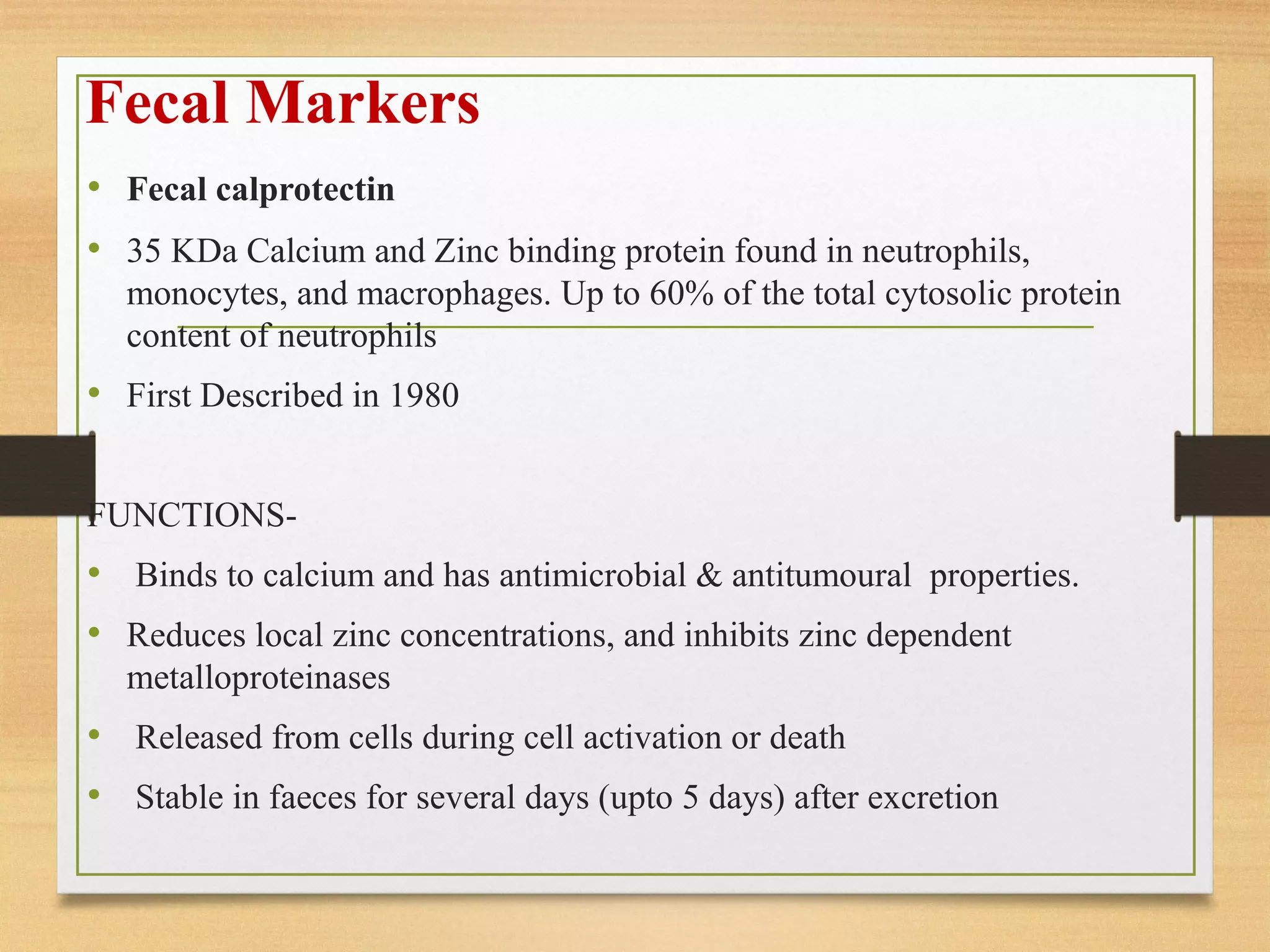 Biomarker for inflammatory bowel disease(IBD) | PPT