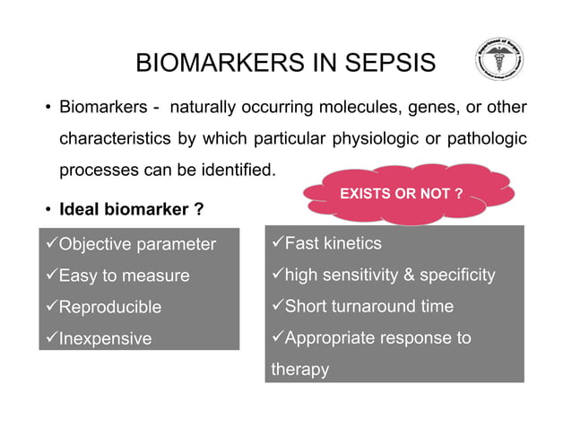 biomarker in sepsis.pptx | Infectious Diseases | Diseases and Conditions