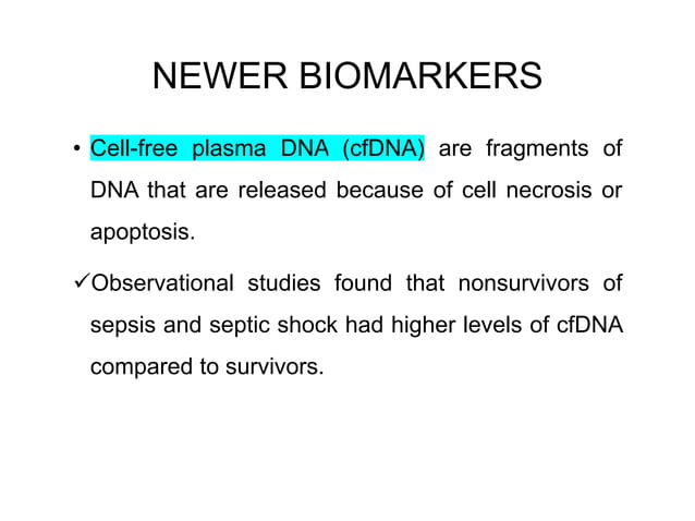 biomarker in sepsis.pptx | Infectious Diseases | Diseases and Conditions